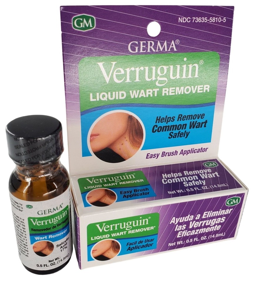 Verruguin Liquid Wart Remover Salicylic Acid 17% Removedor De Verrugas ...