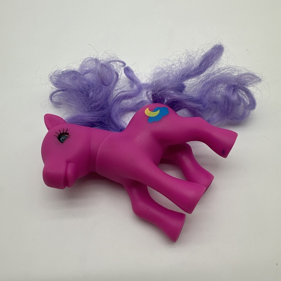 Gi-Go Wonder Pony Land 5-09-B1 Magenta, Purple Hair, Moon/Cloud Symbol ...