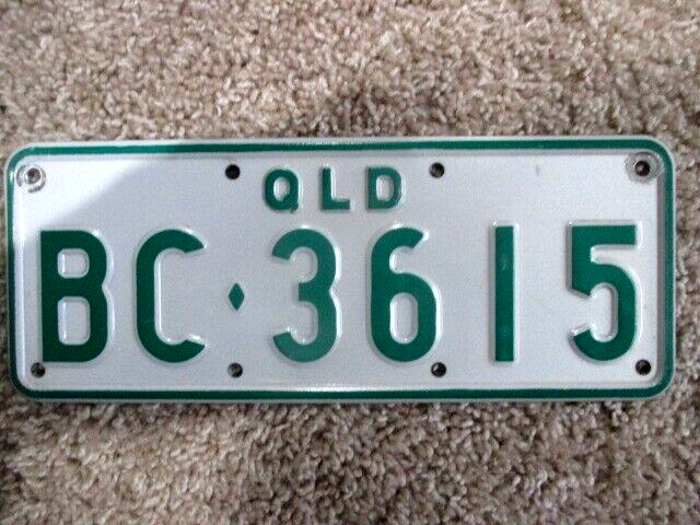 QUEENSLAND Small trailer number plate BC - 3615 | eBay Australia