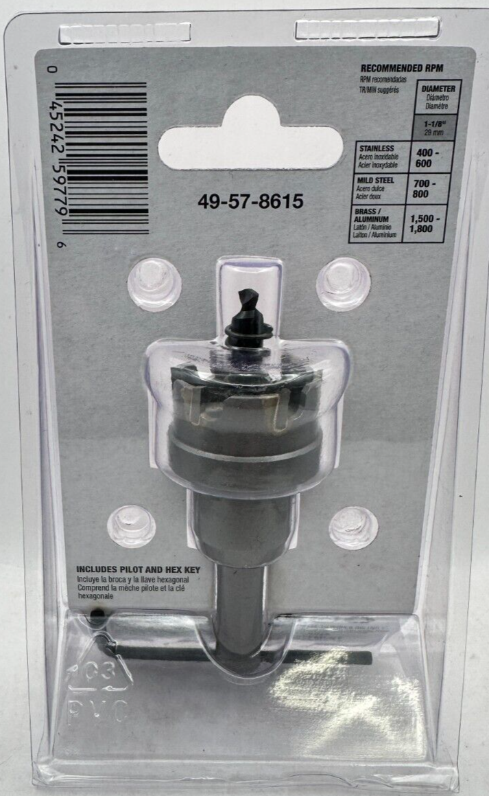 Milwaukee 49-57-8615 1-1/8 In. Carbide Hole Cutter For Stainless Steel ...