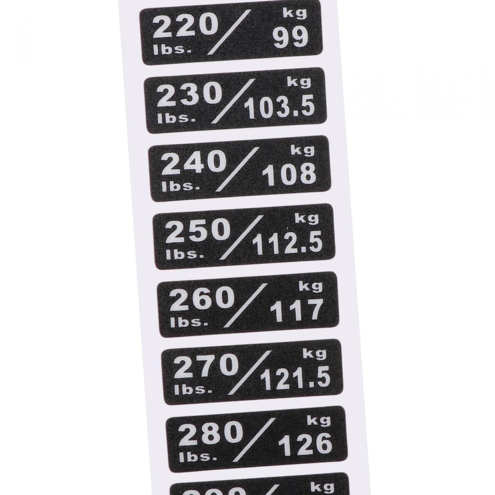 Weight Stack Labels Weight Stickers for Workout Indoor Gym Strength ...