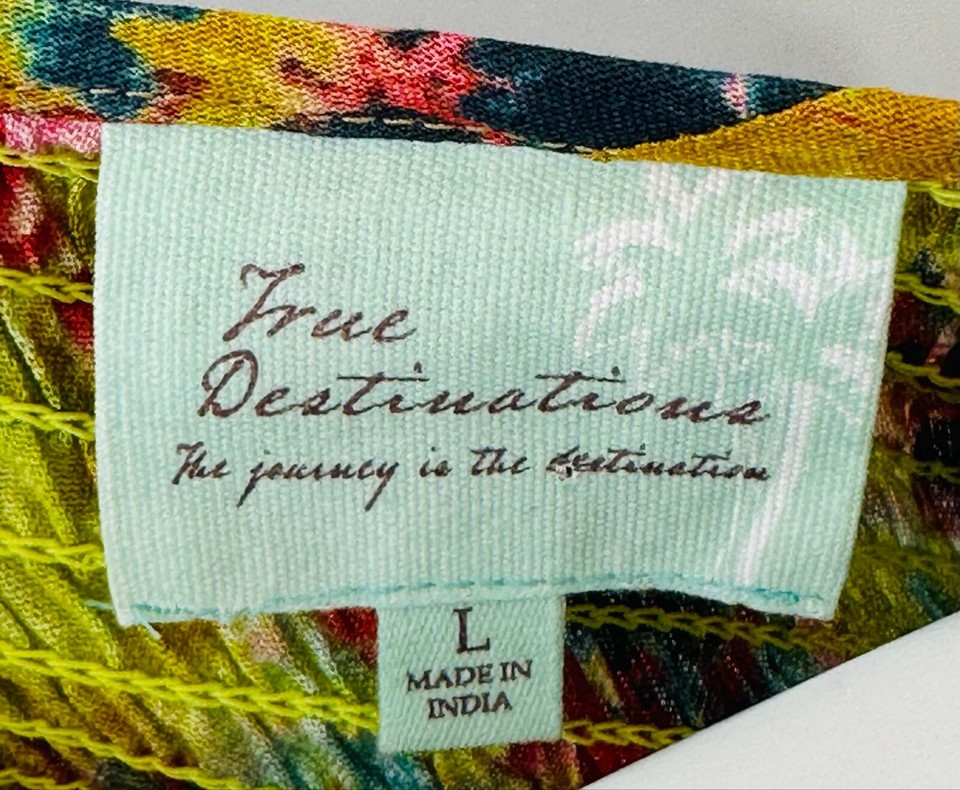 TRUE DESTINATIONS Resort Wear LG DRESS One shoulder stretch bodice ...