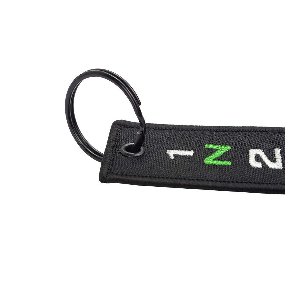 1PC Double Sided Embroidered Key Chain Tag Keychain Key Fob Keyring ...