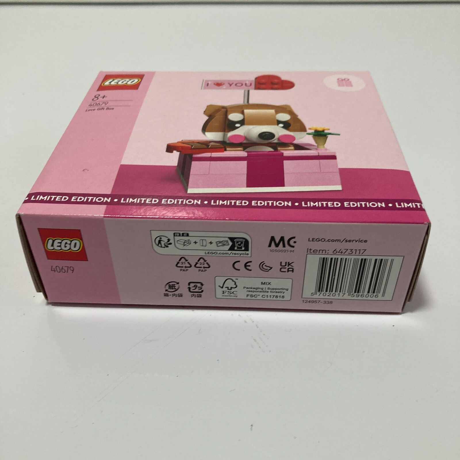 Lego 40679 Set Love Gift Box Pink Heart Valentines Day Limited Edition ...