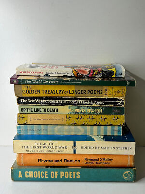 Bundle of 10 Vintage/Retro Hardback and Paperback Poetry Books ...