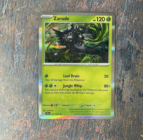 POKEMON TCG: ZARUDE 011/191 SURGING SPARKS HOLO RARE CARD NM/M | eBay
