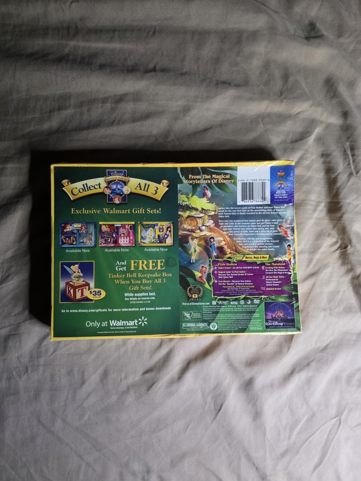 Tinker Bell (DVD) Totebag Gift Set - "Walmart Exclusive" "READ" | eBay