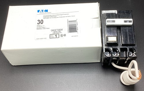 New Circuit Breaker Eaton Cutler-Hammer QBGF2030 QBGFT2030 30 Amp GFCI ...