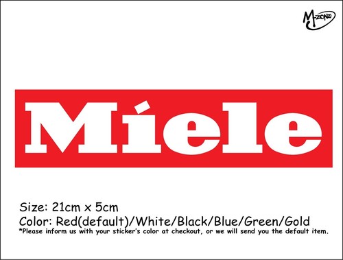 Miele Logo Wall Stickers 21cm Reflective Decal Appliance Business Signs ...