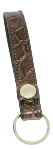 ALLIGATOR KEY RING LONG REAL FLORIDA ALLIGATOR LEATHER WITH KANGAROO ...