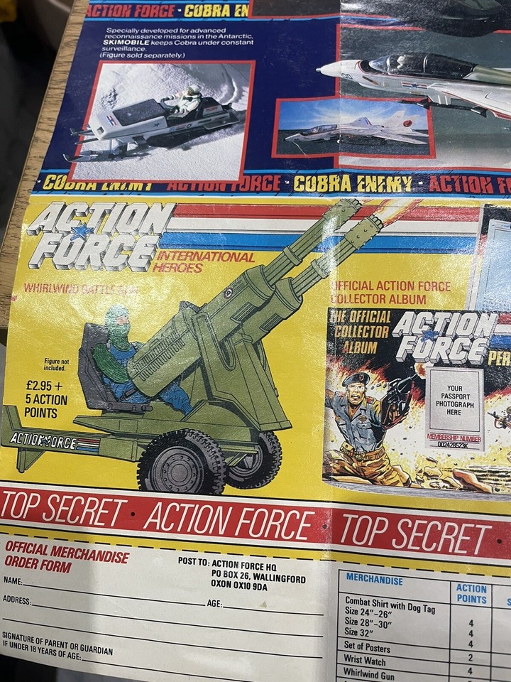 Action Force GI Joe Cobra Enemy Product poster special offer Genuine ...