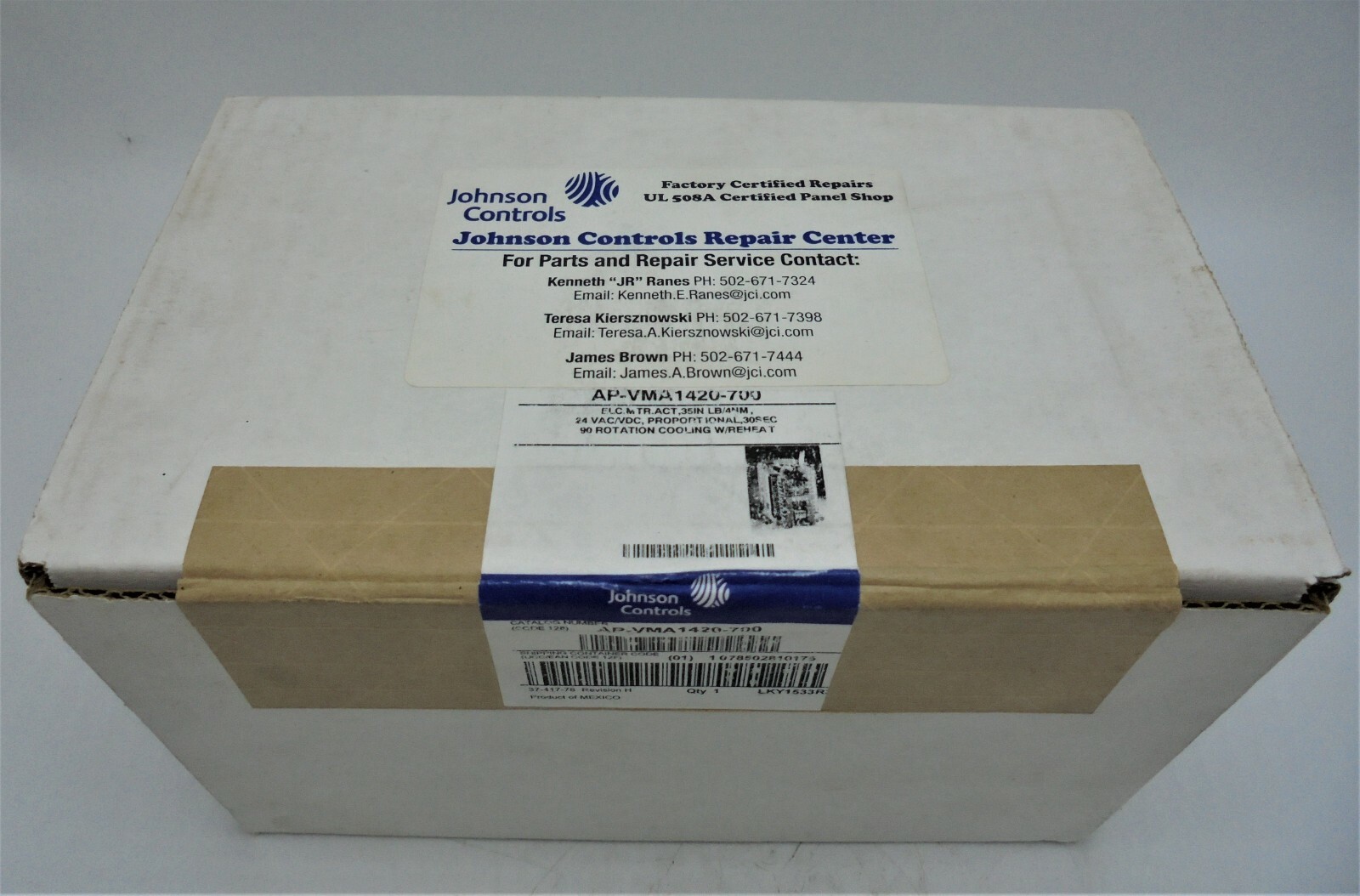 JOHNSON CONTROLS AP-VMA1420-700 MODULAR VAV ASSEMBLY | eBay