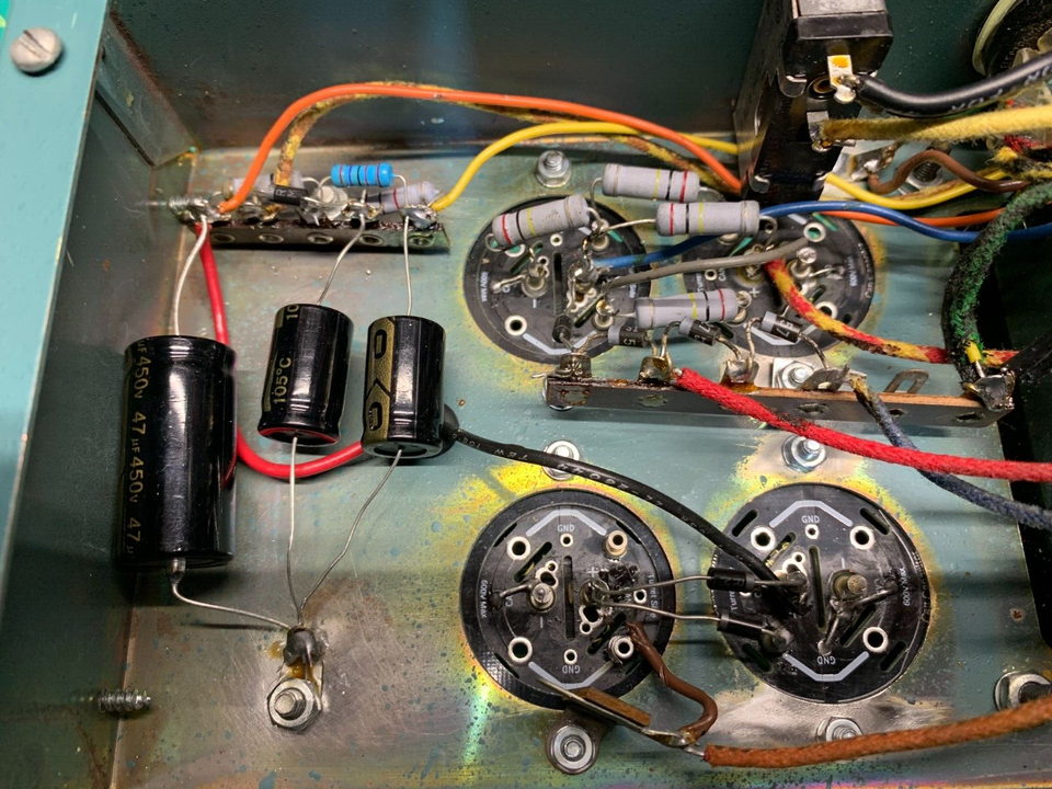 Heathkit HP-23 A/B/C + PS-23 Power Supply Rebuild Restoration Capacitor ...