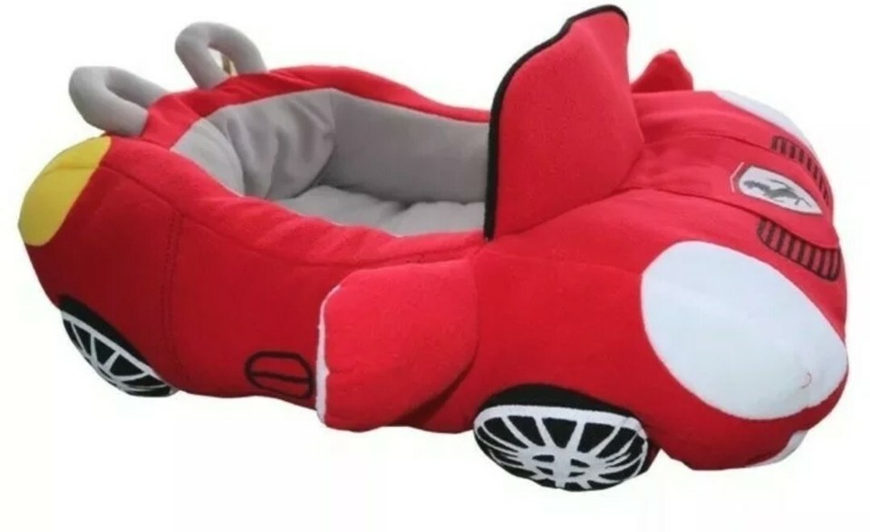Dog Bed Pet cat New Medium to small Ferrari Car Shaped Convertible | eBay