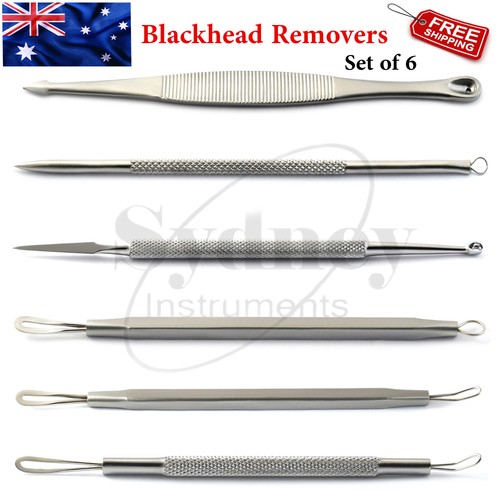 6 Pcs Face Facial Pore Blackhead Remover & Comedone Extractors Acne ...