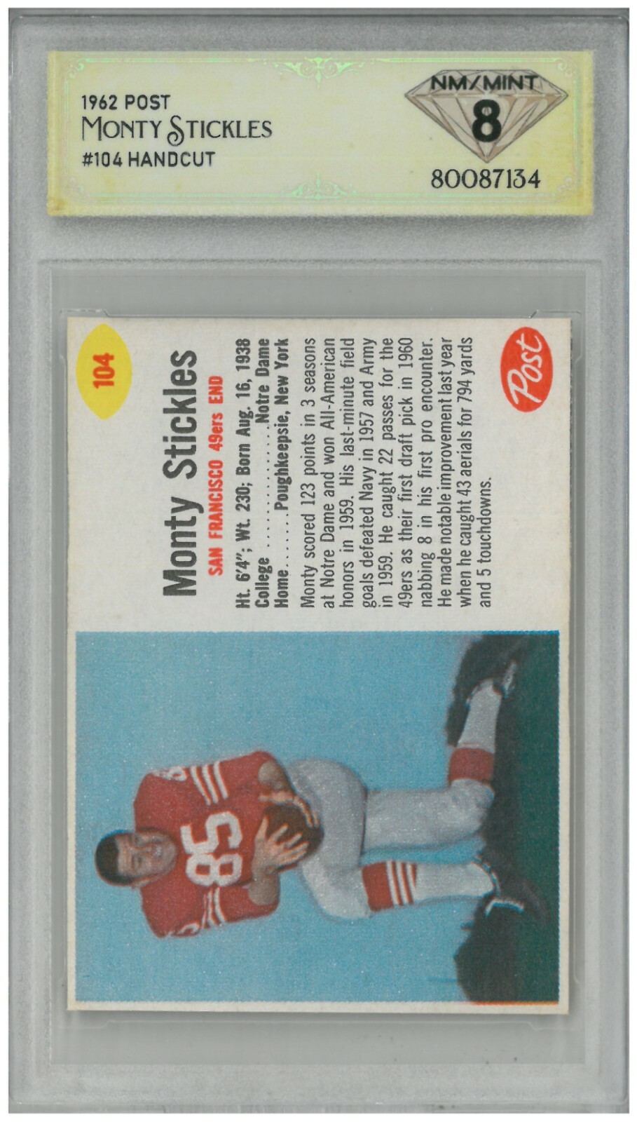1962 Post - #104 Monty Stickles for sale online | eBay
