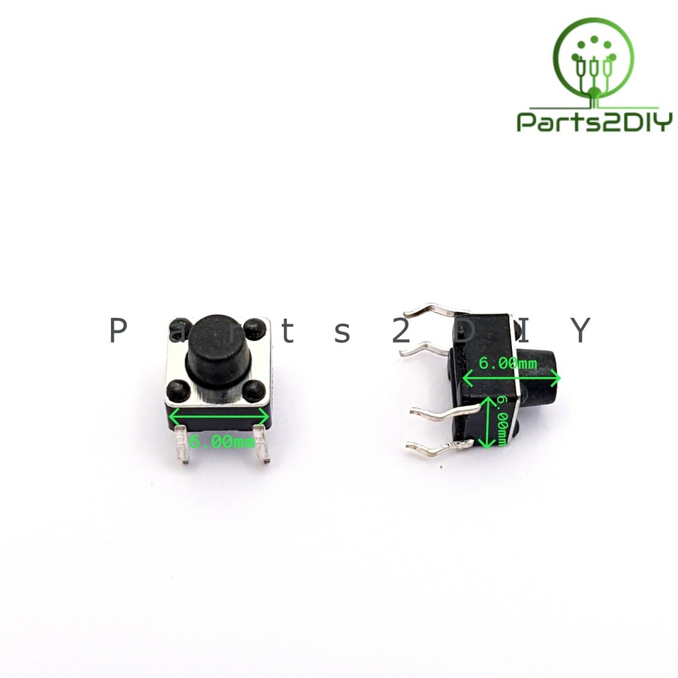 Micro Push Button Switch 4.3mm-12mm SPST Small Mini Momentary Tactile ...