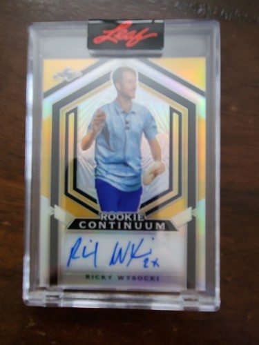 2023 Leaf Continuum Ricky Wysocki Autograph Auto #50/84 Disc Golf ...