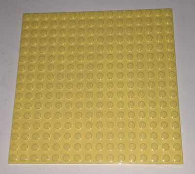 LEGO 16x16 BRIGHT LIGHT YELLOW BASEPLATE 16 X 16 BASE PLATE BUILDING ...