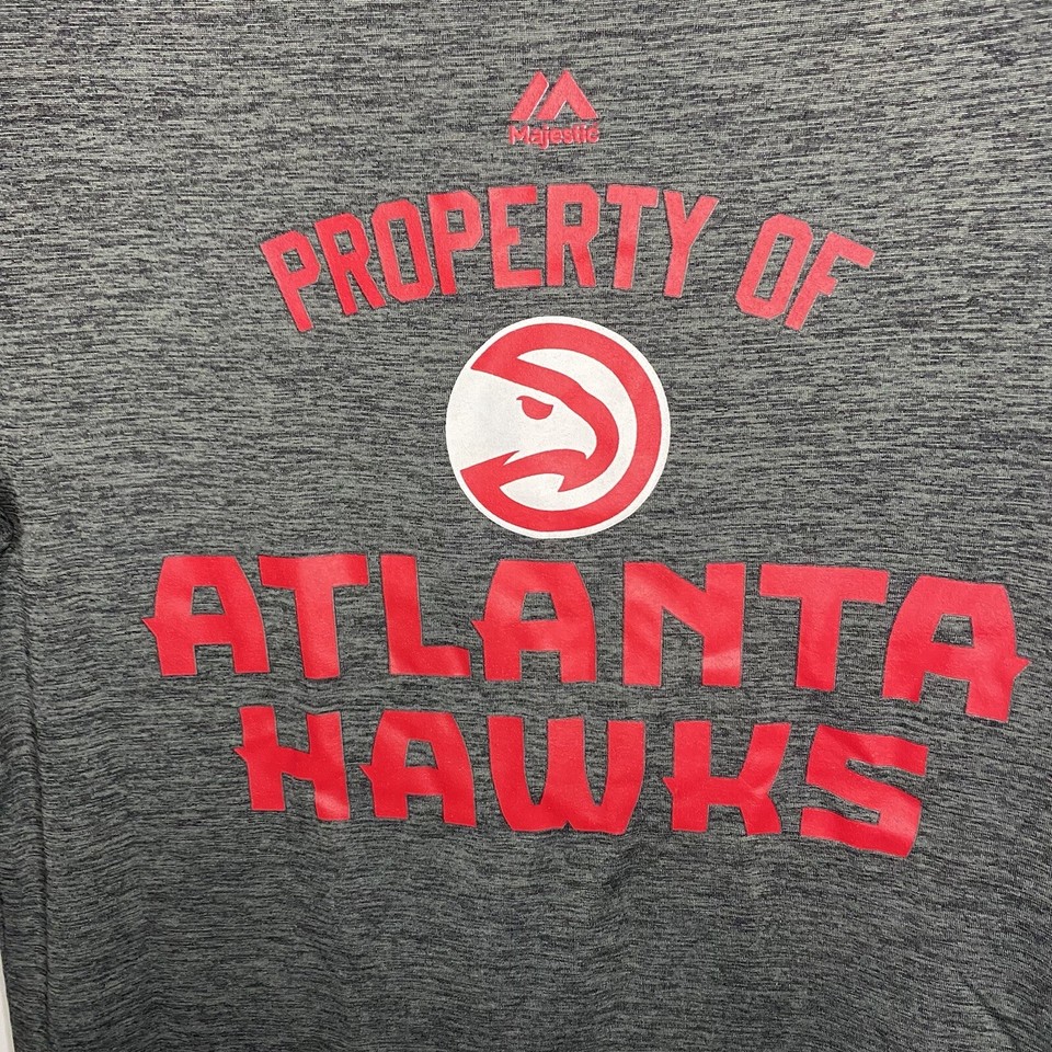 Atlanta Hawks Gray Jersey Knit T-Shirt Mens Size Small Logo | eBay