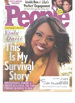 PEOPLE MAGAZINE April 25 2022 Viola Davis Tiger Ben & J Lo | eBay