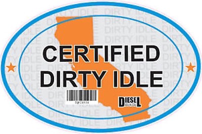 Certified Dirty Idle Sticker not Clean Idle Rollin Coal | eBay