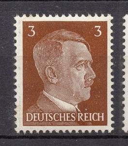 Germany 1941 Hitler Stamp Early Issue Fine Mint Hinged 3pf. NW-105097 ...