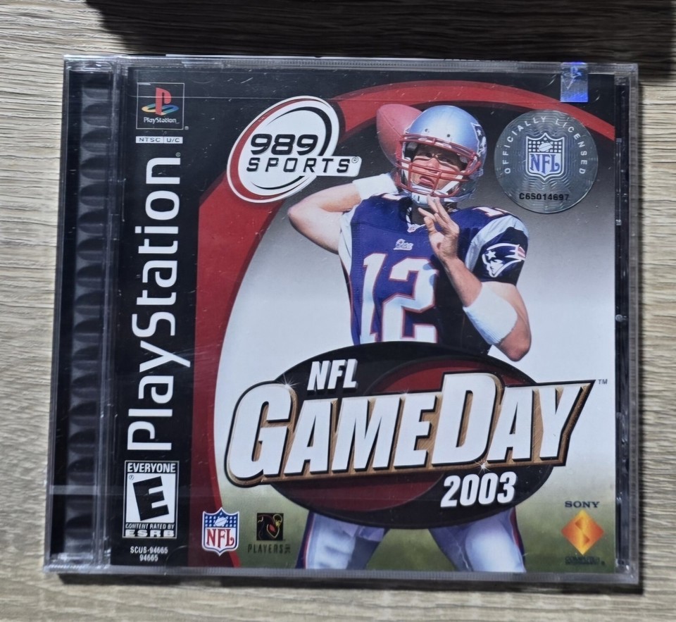 BRAND NEW FACTORY SEALED Box Of 4- NFL GameDay 2003 PS1 Tom Brady Cover ...