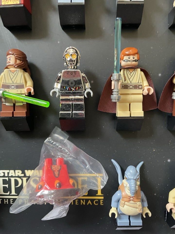 Lego Star Wars Phantom Menace Minifigure Frame Amidala Watto Anakin Qui ...