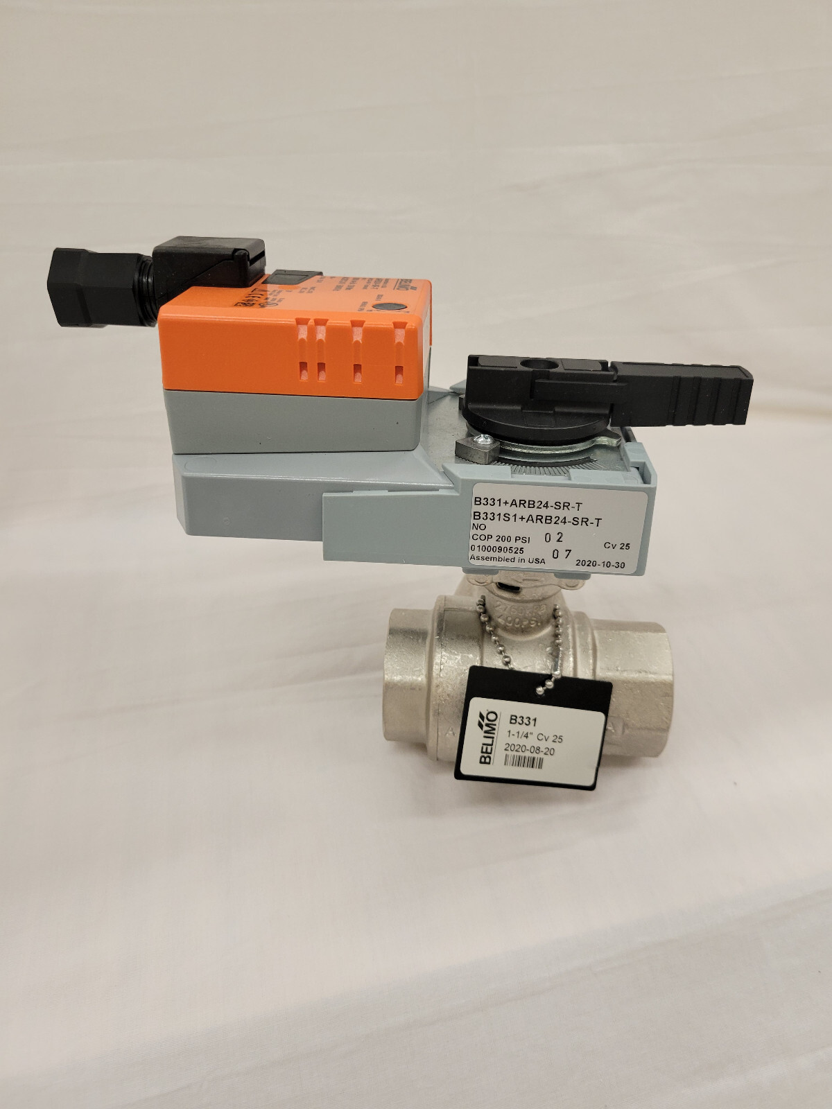 1.25", 3-Way control Valve with actuator, Belimo B331+ARB24-SR-T | eBay