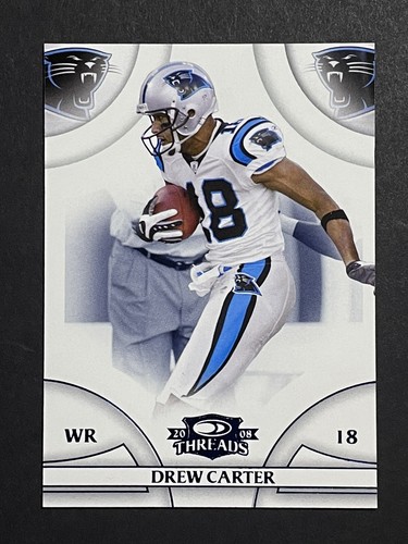 2008 Donruss Threads Drew Carter Blue Century SP Card #/350 - Panthers ...