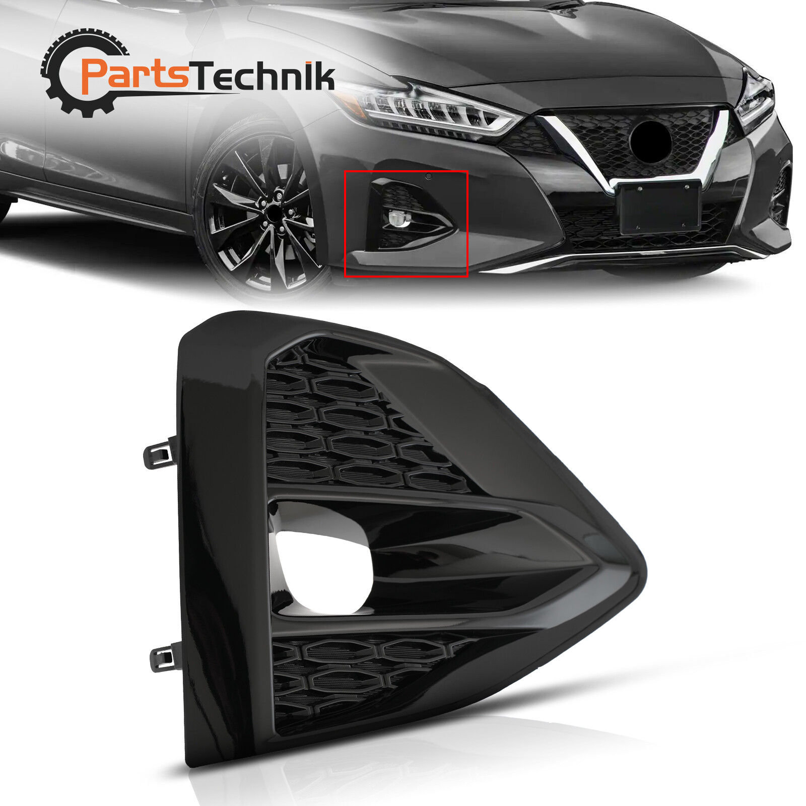 For 2019-2022 Nissan Maxima Passenger Right Front Bumper Fog Bezel ...