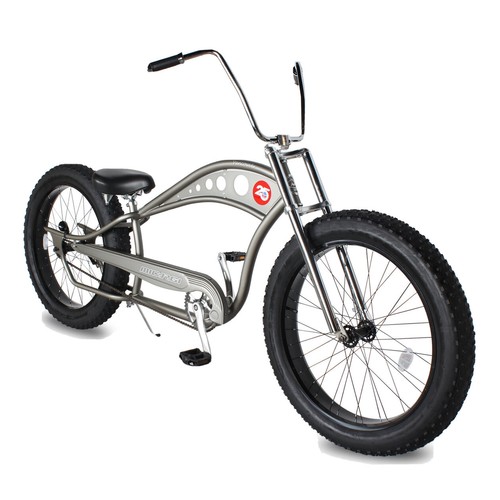 26" Stretch Beach Cruiser Bike Fat Tires High Rise Handlebars Single ...