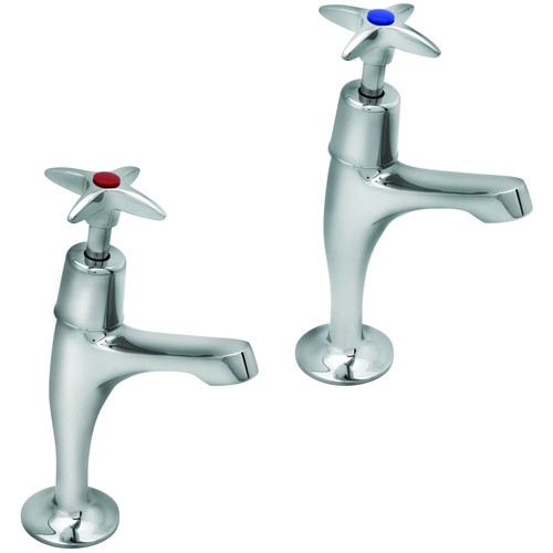 Deva Kitchen Sink Taps Pair Cross Handle - Chrome 5011632055639 | eBay
