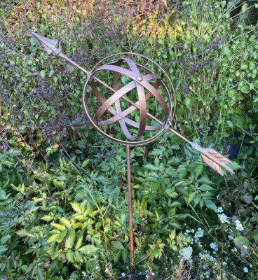 Armillary Sphere Metal Garden Decoration Plant Support Stake Flower ...