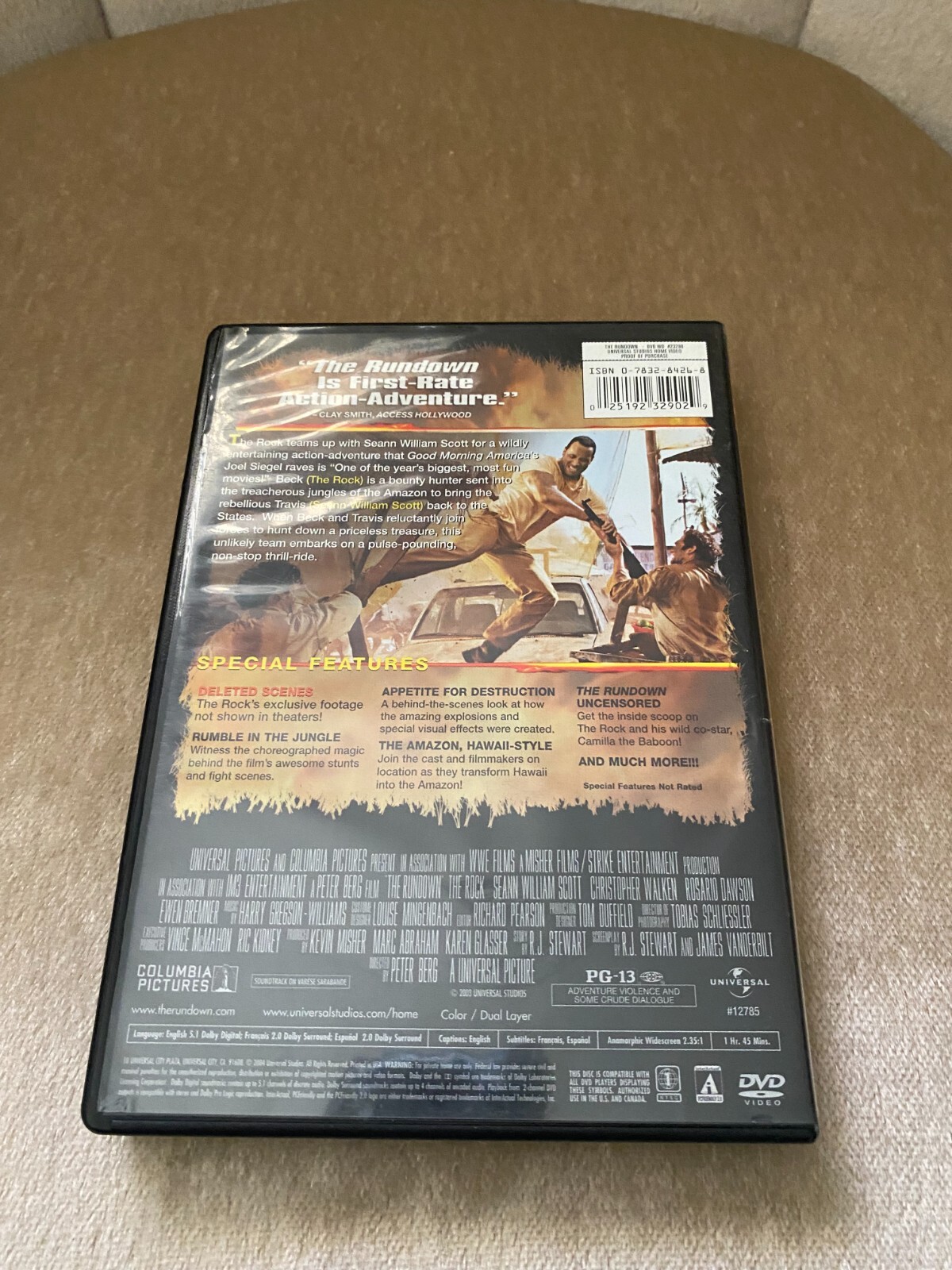 The Rundown 2003 Widescreen Edition DVD Dwayne Johnson The Rock ...