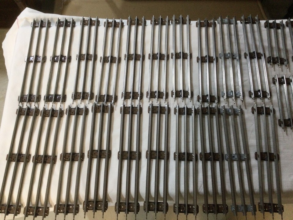 Lionel / K-Line O-27 Gauge Tubular Track 30-Piece Straight Section lot ...