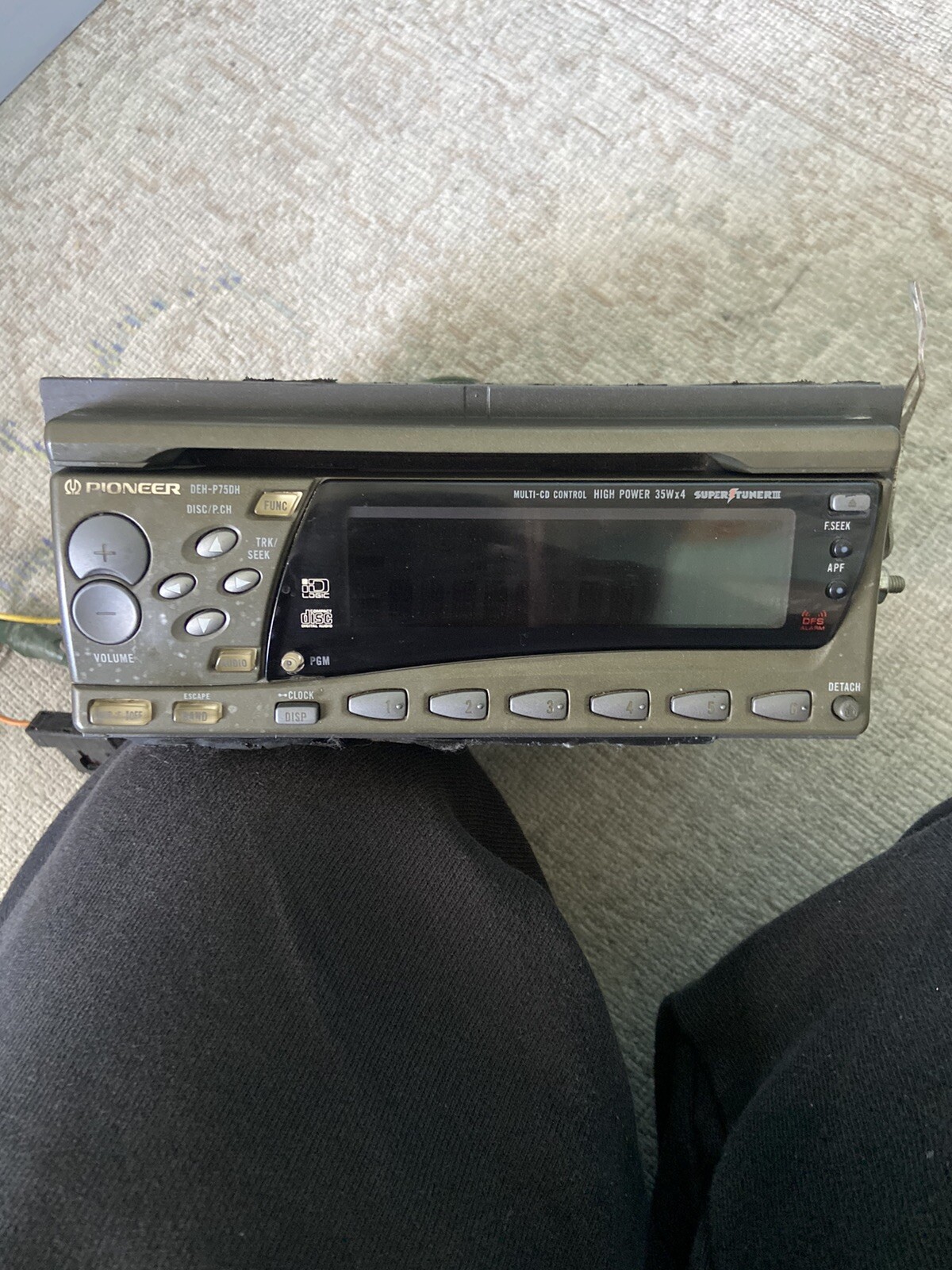Pioneer Old School 1 1/2 Din Gm Cd Player Deh-p75dh | eBay