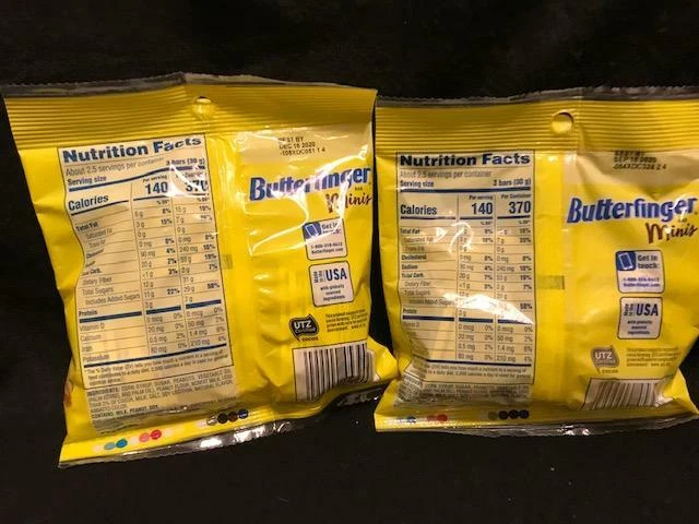 Butterfinger Nutrition Bite Size