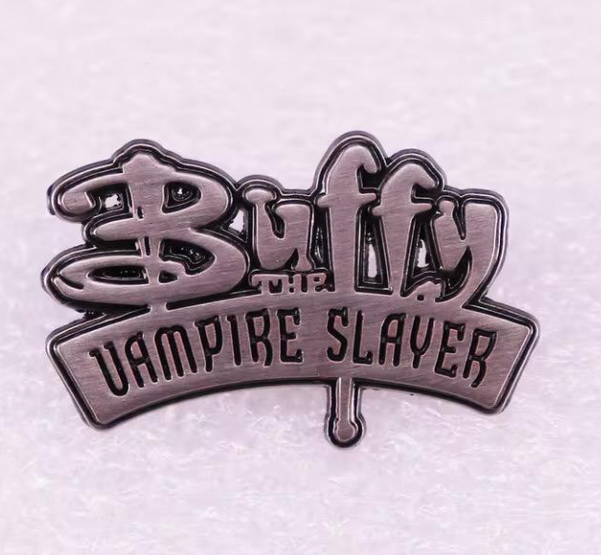 BUFFY THE VAMPIRE SLAYER ♡ Rare 90s Vintage BTVS Enamel Metal Pin Spike ...