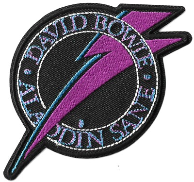 David Bowie - Aladdin Sane Lightning Bolt Logo Patch Rock Memorabilia Patches | eBay