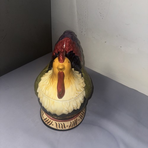 JCPenney Susan Winget Colorful Country Rooster Salt Pepper Shakers ...