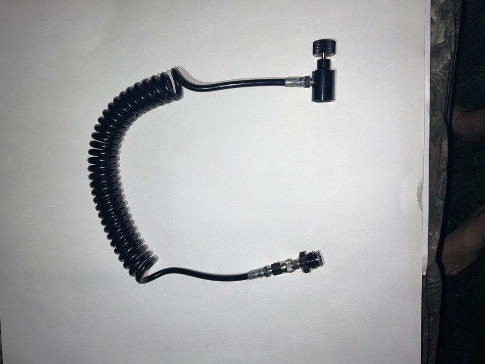 Maddog Paintball Coiled Remote Line with Quick Disconnect Fittings ...