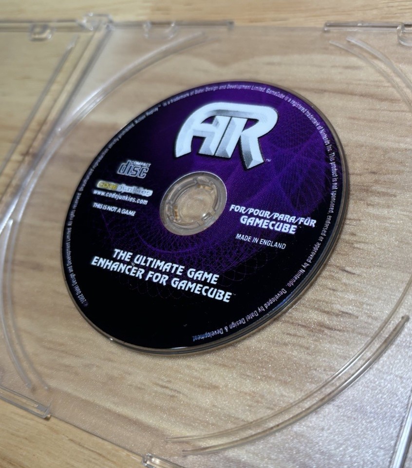 AR Action Replay Nintendo Gamecube Ultimate Game Enhancer Disc READ ...