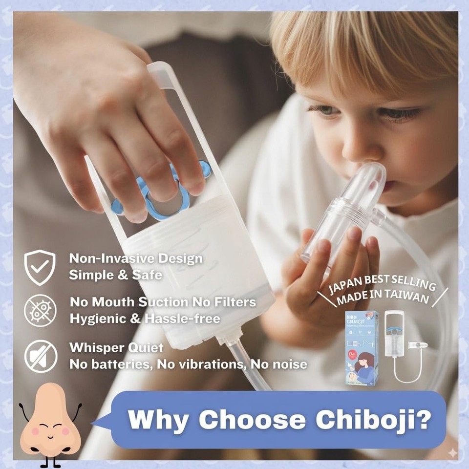 Chiboji Baby Nasal Aspirator – Powerful Hand Pump Nose Sucker | Booger ...