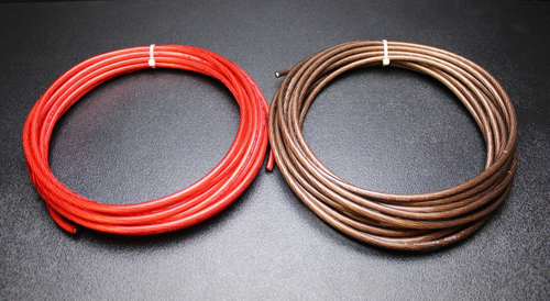 8 GAUGE AWG WIRE 5 FT RED 5FT BLACK CABLE POWER AUTOMOTIVE STRANDED ...
