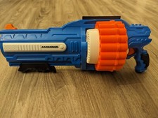 Buzz Bee Toys Air Warriors Barbarian 2 Drums 40 Darts Long Distance up ...