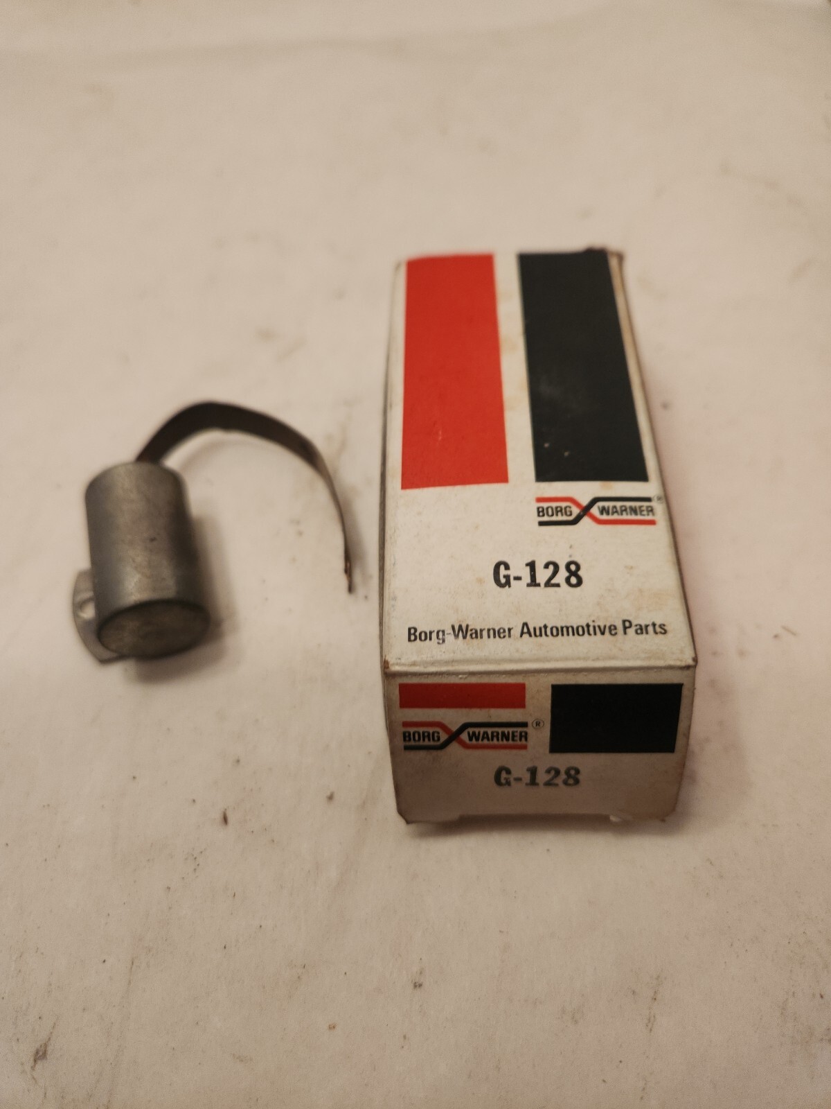 NOS Borg Warner Electrical Ignition Distributor Condenser G-128 BIN #31 ...