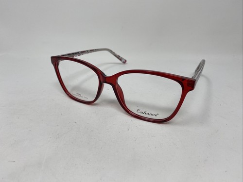 ENHANCE 4370 53/16/140 RED CRYSTAL FLEX HINGE EYEGLASSES FRAME YI72 | eBay