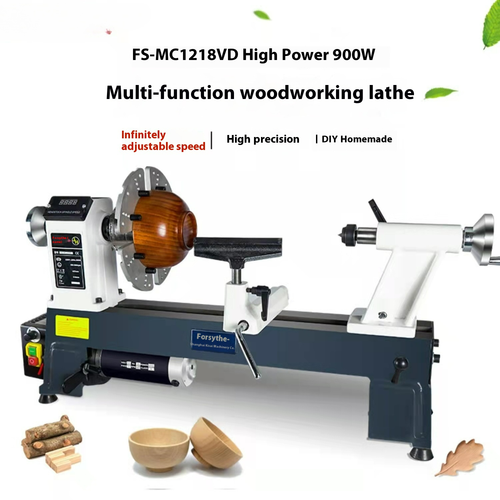 Wood Lathe Machine Multi-functional Miniature Home Wood Spinning ...